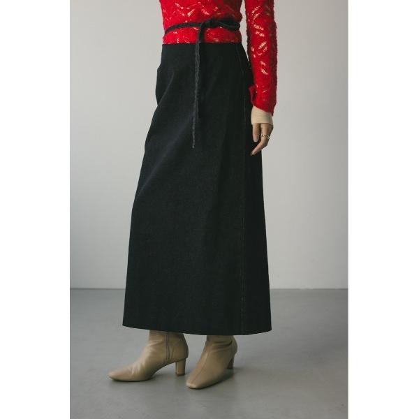 『セール実施中』ZOZO問い合わせ番号:90486650ショップ:STYLEMIXER，スタイルミキサーブランド:STYLEMIXER，スタイルミキサー商品名:スランティングストリングデニムスカートカテゴリ:スカート>デニムスカートブ...