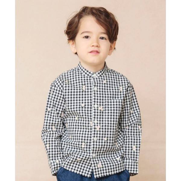 ZOZO問い合わせ番号:90517055ショップ:branshes，ブランシェスブランド:branshes，ブランシェス商品名:【おそろい】さくら刺繍長袖シャツカテゴリ:トップス>シャツ/ブラウスブランド品番:11-5108-361素...