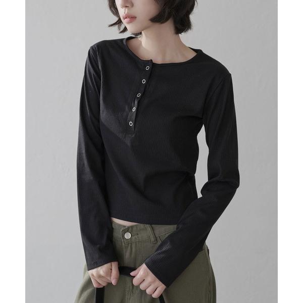 『タイムセール実施中』ZOZO問い合わせ番号:90517672ショップ:UNE MANSION，ユヌマンションブランド:UNE MANSION，ユヌマンション商品名:【UNE ORIGINAL】【6色展開】ヘンリーネックシルバースナップボタ...