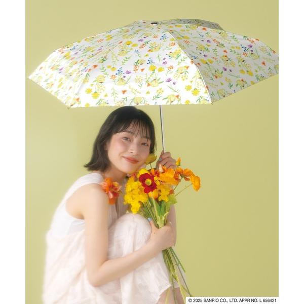 ZOZO問い合わせ番号:90518597ショップ:Wpc./KiU，ダブリュピーシーキウブランド:Wpc.，ダブリュピーシー商品名:サンリオキャラクターズ 遮光水彩フラワー ミニ 日傘 折りたたみ Wpc.カテゴリ:ファッション雑貨>...