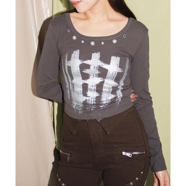 『タイムセール実施中』ZOZO問い合わせ番号:90549210ショップ:WEGO，ウィゴーブランド:DISPARK，ディスパーク，WEGO，ウィゴー商品名:DISPARK/ハトメネックグラフィックピチトップスカテゴリ:トップス>Tシャ...