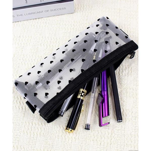 『タイムセール実施中』ZOZO問い合わせ番号:90549741ショップ:TONE，トーンブランド:TONE SELECT GOODS，トーンセレクトグッズ商品名:Liaa/メッシュ ドット柄 ハート柄 ペンケース　ポーチ A18524カテゴ...