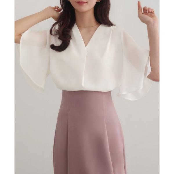 『タイムセール実施中』ZOZO問い合わせ番号:90549989ショップ:JUNOAH，ジュノアブランド:CENEA，セネア商品名:シアースリーブデザイン襟ブラウスカテゴリ:トップス>シャツ/ブラウスブランド品番:frne070-023...