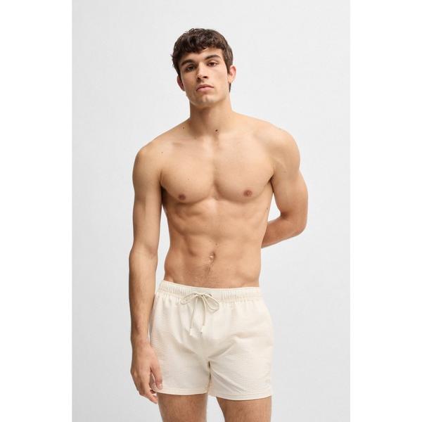 『セール実施中』※このアイテムは返品・交換対象外商品です。ZOZO問い合わせ番号:90551140ショップ:HUGO BOSS，ヒューゴボスブランド:BOSS，ボス，HUGO BOSS，ヒューゴボス商品名:スイムショーツ ストライプ シアサ...