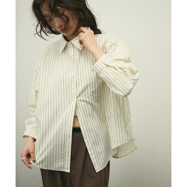『タイムセール実施中』ZOZO問い合わせ番号:90551513ショップ:Auntie Rosa，アンティローザブランド:Lutim by u，ルチバイユー商品名:Long sleeve striped shirt / ロングスリーブストライ...
