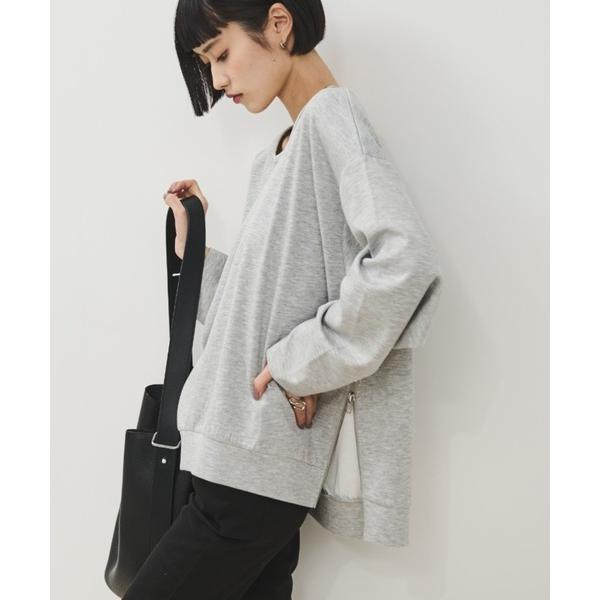 『セール実施中』ZOZO問い合わせ番号:90583259ショップ:Auntie Rosa，アンティローザブランド:Shelly island，シェリーアイランド商品名:ダンボールサイドZIPプルオーバーカテゴリ:トップス>Tシャツ/カ...