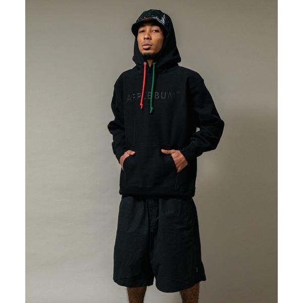 ZOZO問い合わせ番号:90584349ショップ:APPLEBUM，アップルバムブランド:APPLEBUM，アップルバム商品名:Black Logo Sweat Parkaカテゴリ:トップス>パーカーブランド品番:2510401素材:...