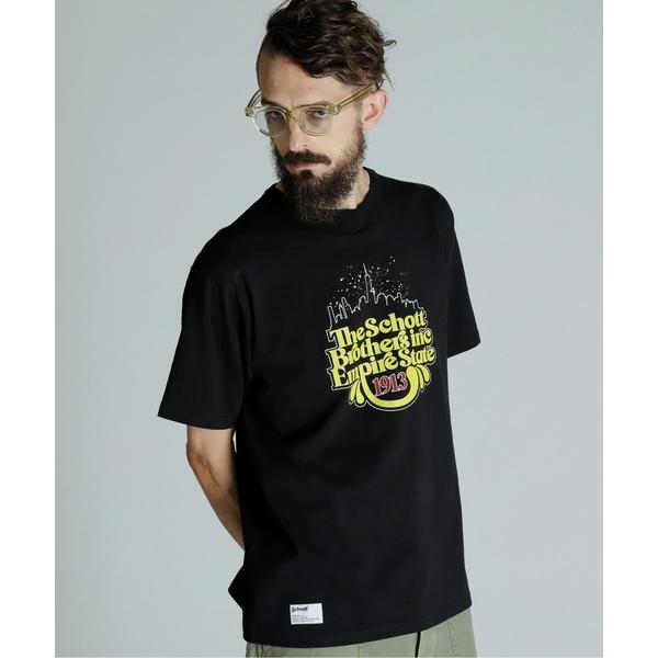 『セール実施中』ZOZO問い合わせ番号:90587153ショップ:SCHOTT，ショットブランド:schott，ショット商品名:Schott/ショット/T-SHIRT EMPIRE STATE/Tシャツ エンパイアステイトカテゴリ:トップス...
