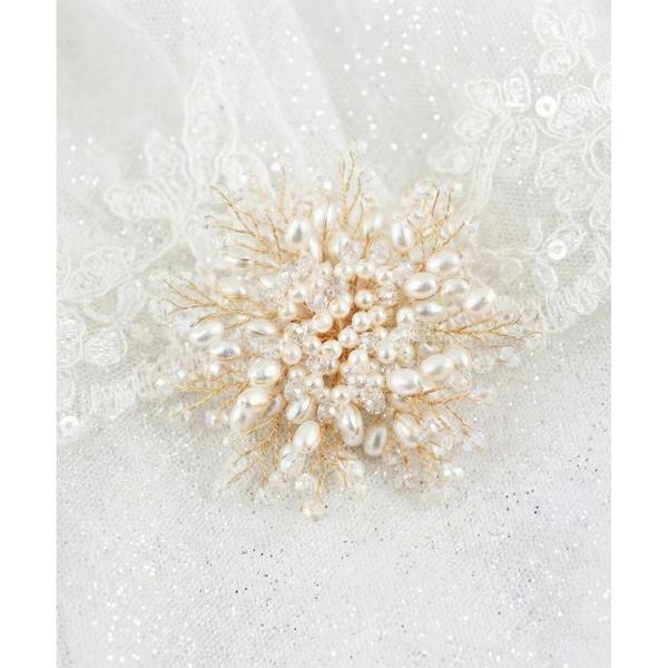 ZOZO問い合わせ番号:90617212ショップ:Histoire，イストワールブランド:styiro，スタイロ，histoire，イストワール商品名:パールボリュームフラワーブローチカテゴリ:アクセサリー>ブローチ/コサージュブラン...