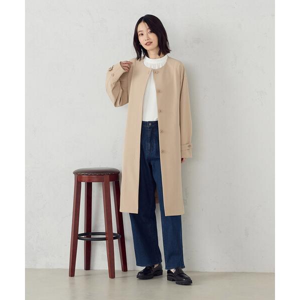 『タイムセール実施中』ZOZO問い合わせ番号:90617253ショップ:COMME CA ISM，コムサイズムブランド:COMME CA ISM，コムサイズム商品名:ノーカラーコートカテゴリ:ジャケット/アウター>トレンチコートブラン...