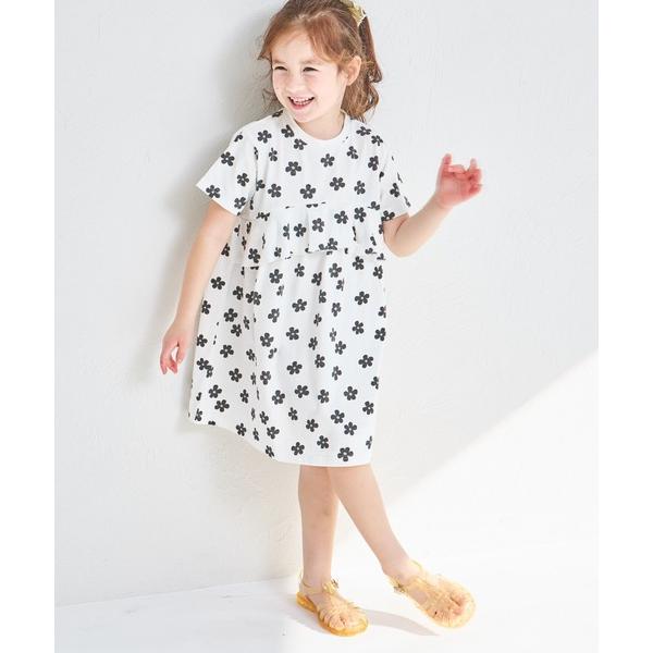 ZOZO問い合わせ番号:90656087ショップ:pairmanon，ペアマノンブランド:pairmanon，ペアマノン，coucou manon，ククゥ マノン商品名:【綿100%】総柄プリント ペプラムワンピースカテゴリ:ワンピース/ド...