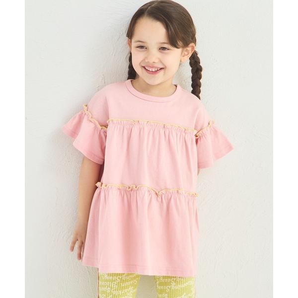 ZOZO問い合わせ番号:90656090ショップ:pairmanon，ペアマノンブランド:pairmanon，ペアマノン，coucou manon，ククゥ マノン商品名:【綿100%】メロー カットソー ティアード 半袖チュニックカテゴリ:...