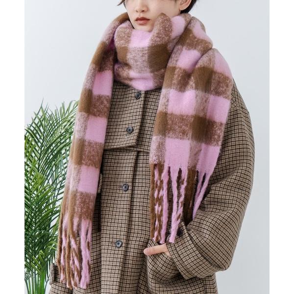 ZOZO問い合わせ番号:90658048ショップ:Outfitter lab，アウトフィッターラボブランド:Os accessory，オズアクセサリー，Luceat，ルーチェット商品名:Os　-オズ-　ブロックチェック　ボリュームマフラーカ...