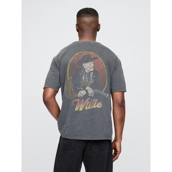 『タイムセール実施中』ZOZO問い合わせ番号:90658251ショップ:GAP，ギャップブランド:GAP，ギャップ商品名:■Willie Nelson ウィリー・ネルソン グラフィックTシャツカテゴリ:トップス>Tシャツ/カットソーブ...