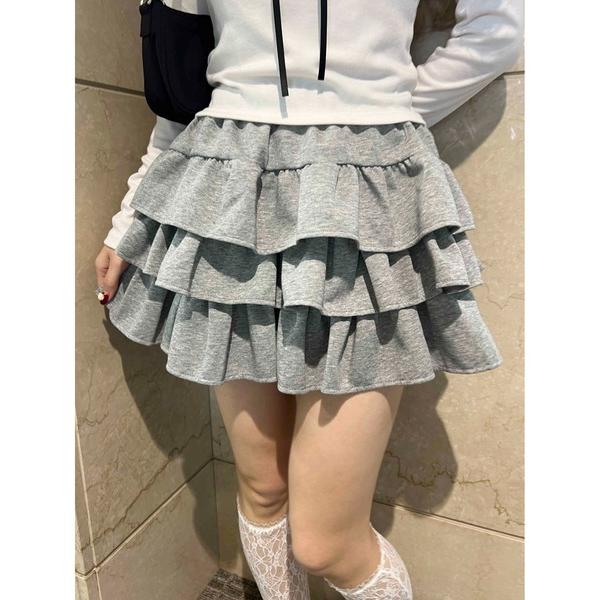 ZOZO問い合わせ番号:90689181ショップ:WEGO，ウィゴーブランド:PHILLY，フィリー，WEGO，ウィゴー商品名:スウェット3段フリルミニスカートカテゴリ:スカート>スカートブランド品番:PWC25SS-002素材:綿6...