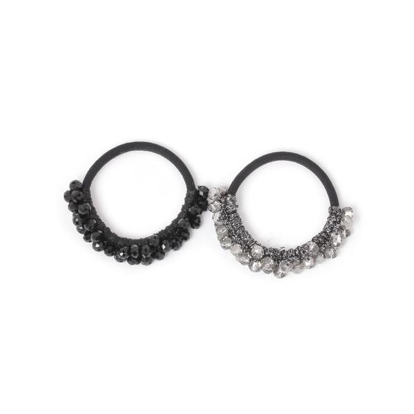 ZOZO問い合わせ番号:90689472ショップ:LAKOLE，ラコレブランド:LAKOLE，ラコレ商品名:キラキラビーズヘアゴム2点セット / 286304カテゴリ:ヘアアクセサリー>ヘアゴムブランド品番:286304素材:ポリエス...