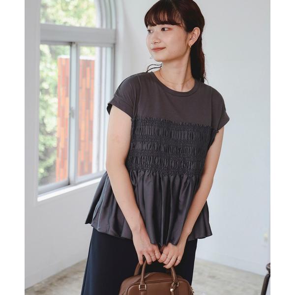 『セール実施中』ZOZO問い合わせ番号:90689613ショップ:BEAMS HEART，ビームスハートブランド:BEAMS HEART，ビームスハート商品名:異素材シャーリング フレンチ プルオーバーカテゴリ:トップス>Tシャツ/カ...