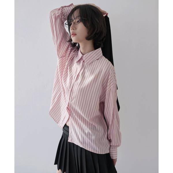 ZOZO問い合わせ番号:90721533ショップ:UNE MANSION，ユヌマンションブランド:UNE MANSION，ユヌマンション商品名:[羽織り・冷房対策に]スタンダードベーシックストライプシャツカテゴリ:トップス>シャツ/ブ...