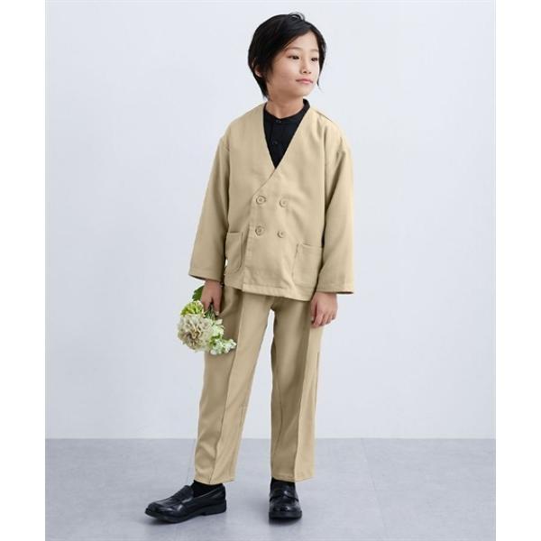 『タイムセール実施中』ZOZO問い合わせ番号:90721665ショップ:nissen，ニッセンブランド:QUNTSTYLE，キュントスタイル商品名:ノーカラースーツ セットアップ　(110〜160cm)カテゴリ:フォーマルスーツ/小物&gt...