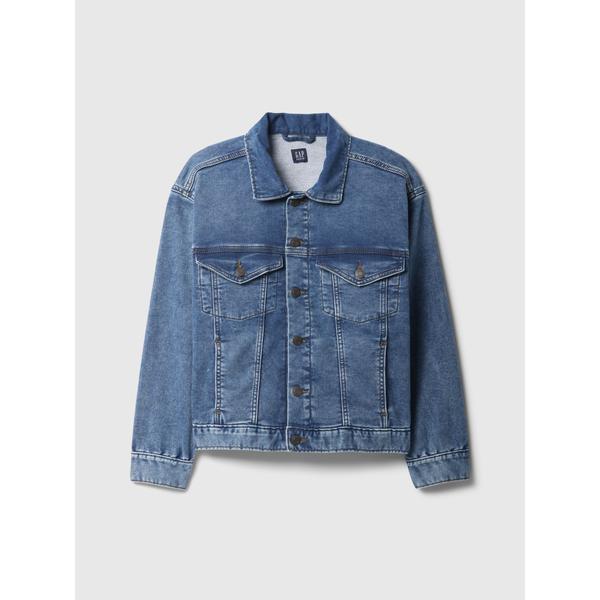 『タイムセール実施中』ZOZO問い合わせ番号:90722300ショップ:GAP，ギャップブランド:GAP，ギャップ商品名:オーバーサイズ スーパーソフト アイコン デニムジャケット (キッズ)カテゴリ:ジャケット/アウター>その他アウ...