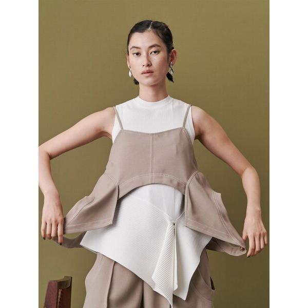 『タイムセール実施中』ZOZO問い合わせ番号:90722414ショップ:UN3D.，アンスリードブランド:UN3D.，アンスリード商品名:IRREGULAR PARTS KT TT / イレギュラーパーツニットタンクトップカテゴリ:トップス...