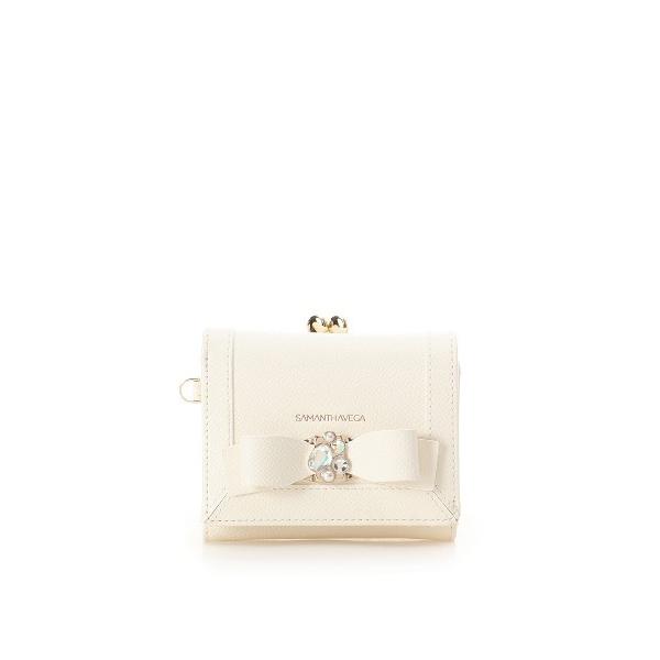 ZOZO問い合わせ番号:90753613ショップ:SAMANTHAVEGA，サマンサベガブランド:SAMANTHAVEGA，サマンサベガ商品名:ジュエルリボン折財布カテゴリ:財布/小物>財布ブランド品番:00072510200003素...