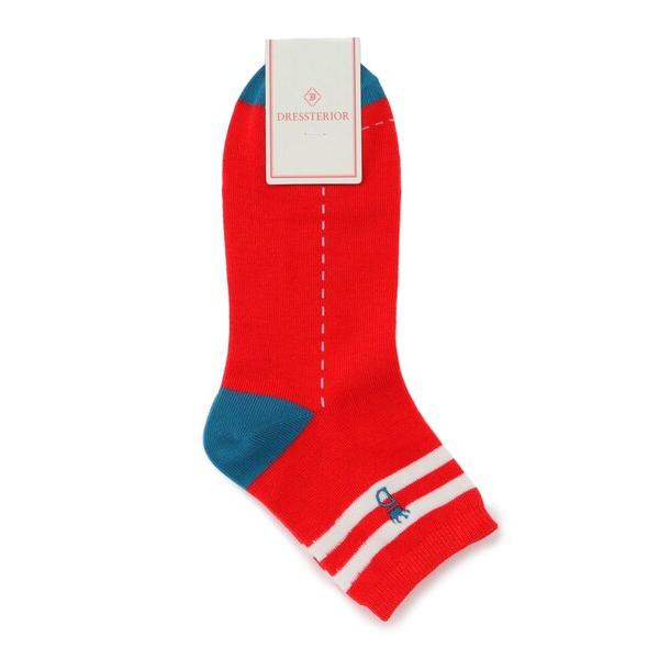 ※このアイテムは返品・交換対象外商品です。ZOZO問い合わせ番号:90754936ショップ:DRESSTERIOR，ドレステリアブランド:DRESSTERIOR，ドレステリア商品名:ステッチ柄　ハーフソックスカテゴリ:レッグウェア>ソ...