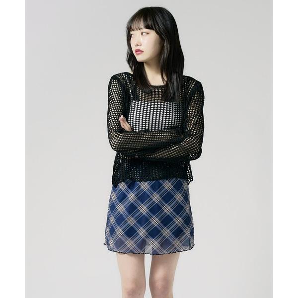 『タイムセール実施中』ZOZO問い合わせ番号:90755776ショップ:ROOP TOKYO，ループトーキョーブランド:Chick，チック，ROOPTOKYO，ループトウキョウ商品名:Boatneck Openwork knitting K...