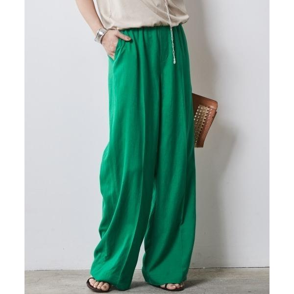 『タイムセール実施中』ZOZO問い合わせ番号:90755859ショップ:SMILE LAND，スマイルランドブランド:CHIC STYLE，シックスタイル，SMILE LAND，スマイルランド商品名:レーヨン麻リラックスワイドパンツ＜大きい...