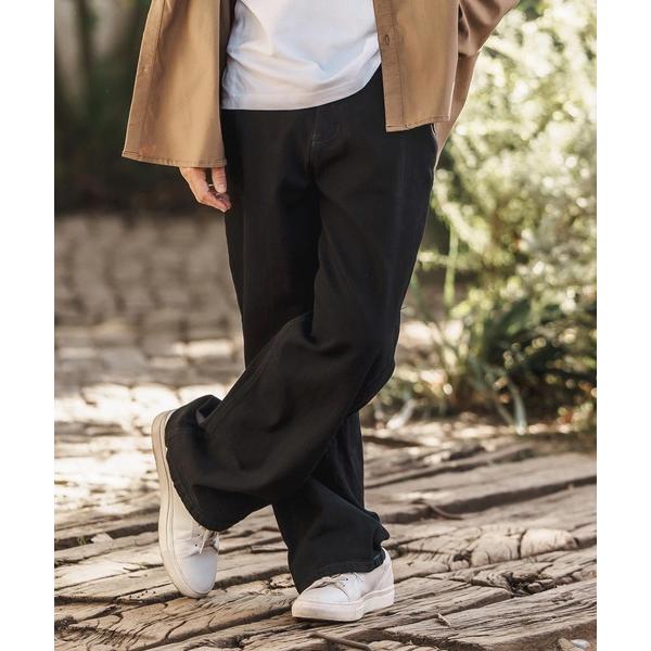 ZOZO問い合わせ番号:90788178ショップ:CAMBIO，カンビオブランド:CAMBIO，カンビオ商品名:mp13215-Half Easy Wide Denim Pants ワイドデニムパンツカテゴリ:パンツ>デニムパンツブラ...