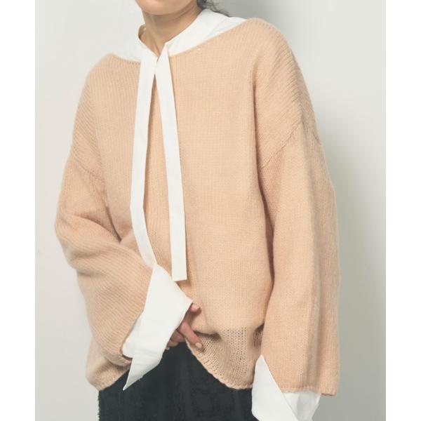 ZOZO問い合わせ番号:90789017ショップ:YARD PLUS/AUNT MARIE'S，ヤードプリュス/アントマリーズブランド:Libra Cue，リブラ キュー商品名:モヘアタッチシアーニットカテゴリ:トップス>ニット/セー...