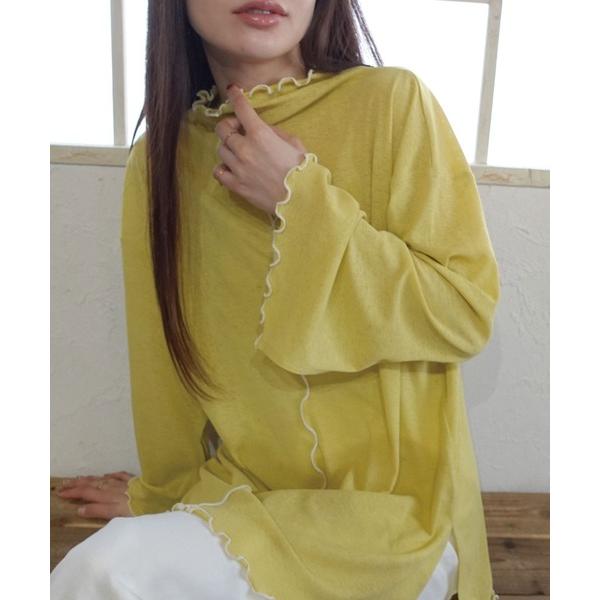 ZOZO問い合わせ番号:90789467ショップ:CORNERS，コーナーズブランド:CORNERS，コーナーズ商品名:ボトルネックシアーフレアスリーブトップスカテゴリ:トップス>Tシャツ/カットソーブランド品番:TRF-0038素材...