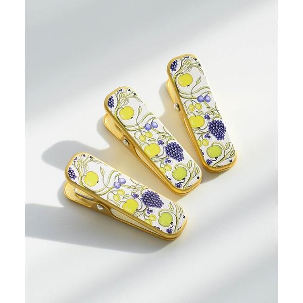 ZOZO問い合わせ番号:90789612ショップ:utatane，ウタタネブランド:utatane，ウタタネ商品名:着物クリップ utatane×Kuovi 果樹園（Orchard）カテゴリ:水着/着物・浴衣>和装小物ブランド品番:7...