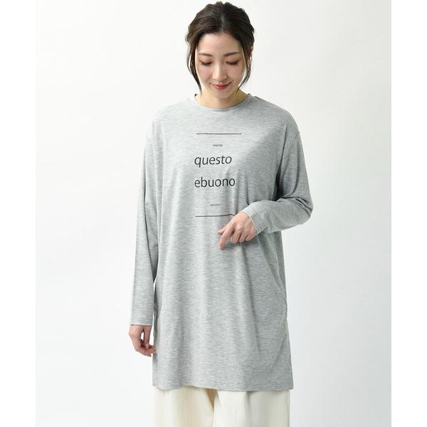 『セール実施中』ZOZO問い合わせ番号:90789908ショップ:PourVous，プールヴーブランド:UNDICI・NOVE，ウンディッチノーベ商品名:【mite fabrica】ミーテファブリカ/ポンチロゴプリントチュニックカテゴリ:ト...