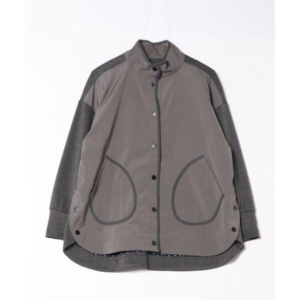 『セール実施中』ZOZO問い合わせ番号:90789924ショップ:PourVous，プールヴーブランド:UNDICI・NOVE，ウンディッチノーベ商品名:【mite fabrica】ミーテファブリカ/スタンドカラー異素材ドッキングパイピング...