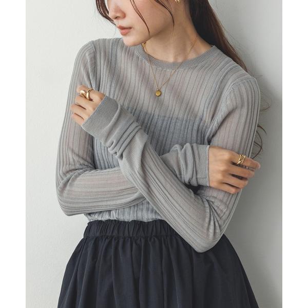 『セール実施中』ZOZO問い合わせ番号:90789934ショップ:hunch，ハンチブランド:hunch，ハンチ商品名:【WEB限定/別注】ランダムリブ シアートップスカテゴリ:トップス>ニット/セーターブランド品番:WVQ7858素...