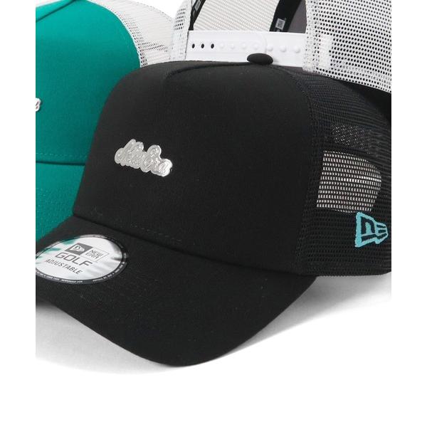 ZOZO問い合わせ番号:90790944ショップ:ONSPOTZ，オンスポッツブランド:NEW ERA，ニューエラ商品名:ニューエラゴルフ メッシュキャップ 9FORTYA-Frame コットンメタルロゴカテゴリ:帽子>キャップブラン...