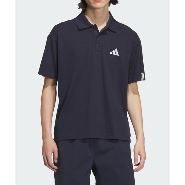 ZOZO問い合わせ番号:90821308ショップ:adidas，アディダスブランド:adidas，アディダス商品名:エッセンシャルズ プラス ルーズフィット スモールロゴ 半袖ポロシャツ / アディダス adidasカテゴリ:トップス&gt...