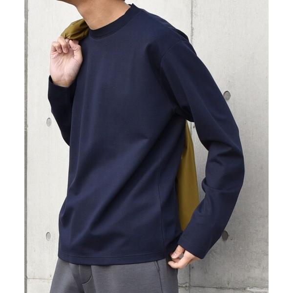 ZOZO問い合わせ番号:90822515ショップ:SHIPS，シップスブランド:SHIPS any，シップス エニィ，SHIPS，シップス商品名:SHIPS any: デザイン リブ ハイゲージ ポンチ クルーネック Tシャツ (ロンT)◆...