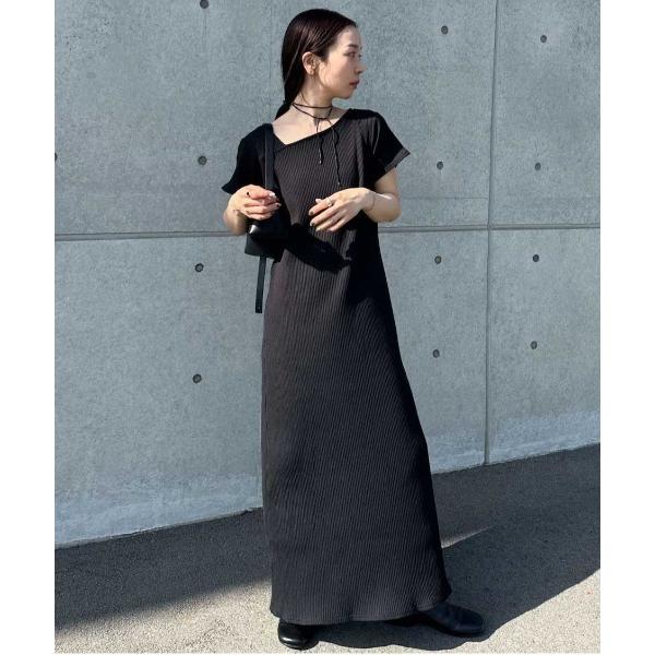 『タイムセール実施中』ZOZO問い合わせ番号:90823278ショップ:RANAN，ラナンブランド:RANAN，ラナン商品名:【26SS新色追加】全骨格細見え！アシメネックハーフスリーブリブワンピースカテゴリ:ワンピース/ドレス>ワン...