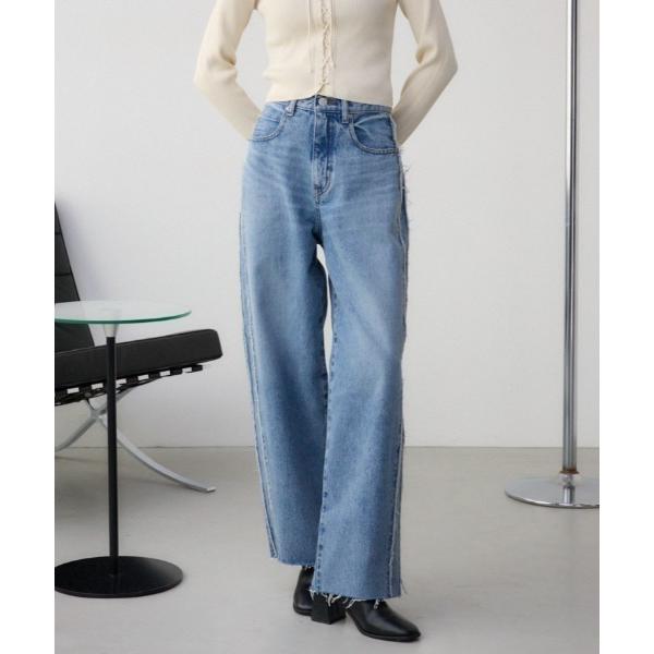 『セール実施中』ZOZO問い合わせ番号:90857558ショップ:AZUL BY MOUSSY，アズールバイマウジーブランド:AZUL BY MOUSSY，アズールバイマウジー商品名:AZUL DENIM カーブフリンジデニムカテゴリ:パン...