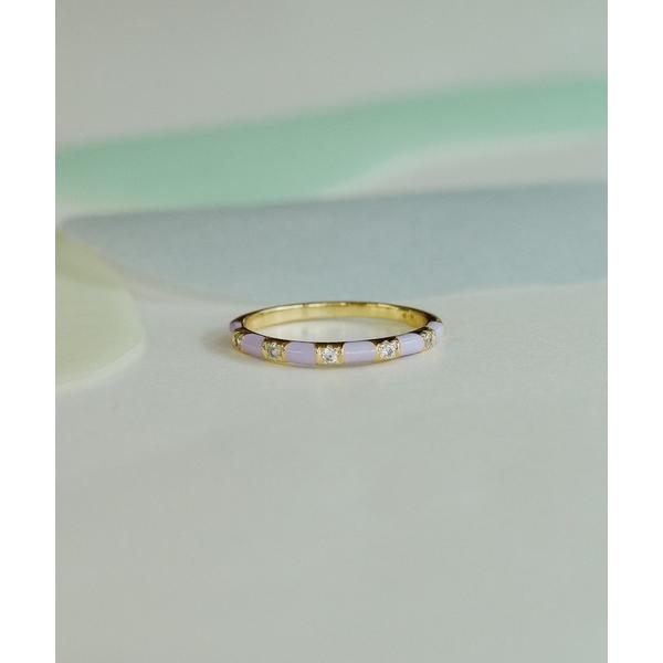 『タイムセール実施中』ZOZO問い合わせ番号:90858458ショップ:NOIR DE POUPEE，ノワールドプーペブランド:NOIR DE POUPEE，ノワールドプーペ商品名:【WEB限定】silver925 CZとばし エナメルリン...