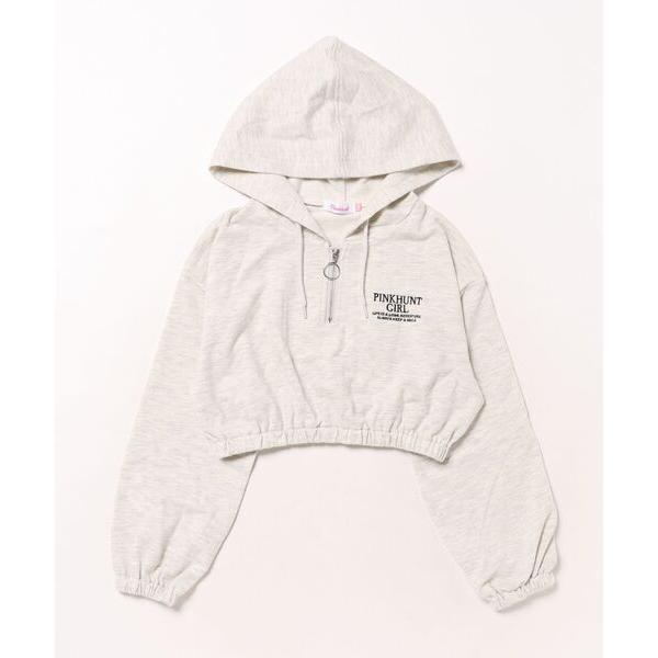 『タイムセール実施中』ZOZO問い合わせ番号:90858461ショップ:BABYDOLL，ベビードールブランド:PINKHUNT，ピンクハント商品名:PINKHUNT ピンクハント ハーフジップショート丈 パーカー 0356K（ボトムス別売...