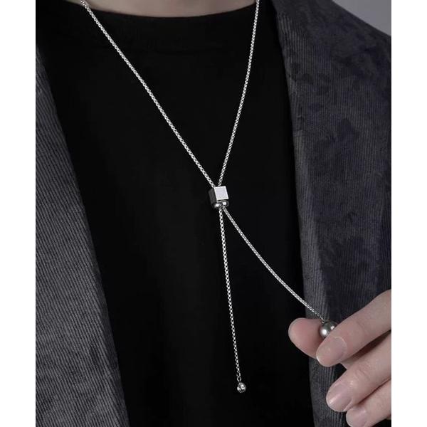 『タイムセール実施中』ZOZO問い合わせ番号:90858546ショップ:SBG，エスビージーブランド:SBG，エスビー商品名:SBG キューブチェーンループタイカテゴリ:アクセサリー>ネックレスブランド品番:sbg-nk-200素材:...