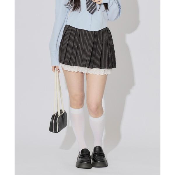 ZOZO問い合わせ番号:91074215ショップ:WANT SLIP，ウォント スリップブランド:ALLuRing ChaRm，アリュリングチャーム，WANT SLIP，ウォント スリップ商品名:Strip Ruffle Pleated M...