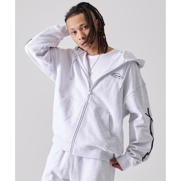 『タイムセール実施中』ZOZO問い合わせ番号:91074285ショップ:Karlas，カルラスブランド:FUBU， フブ商品名:FUBU フブ ブランド ロゴ 筆記体 刺繍 フルジップ 長袖 スウェット パーカー フーディーカテゴリ:トップ...