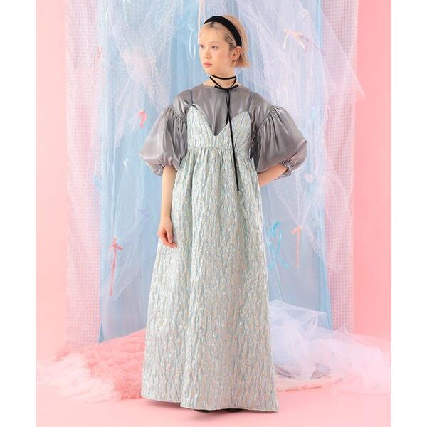 ZOZO問い合わせ番号:91104891ショップ:CAROLINA GLASER，カロリナ グレイサーブランド:CAROLINA GLASER，カロリナ グレイサー商品名:ラメ バックリボン キャミソール ワンピースカテゴリ:ワンピース/ド...