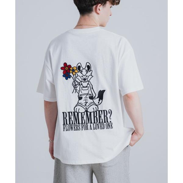 『セール実施中』ZOZO問い合わせ番号:91106371ショップ:INTER FACTORY，インターファクトリーブランド:Remember.，リメンバー商品名:花束ウルフTシャツカテゴリ:トップス>Tシャツ/カットソーブランド品番:...