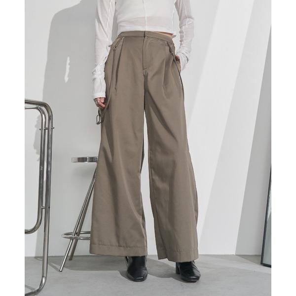 『セール実施中』ZOZO問い合わせ番号:91107331ショップ:YARD PLUS/AUNT MARIE'S，ヤードプリュス/アントマリーズブランド:Solace，ソレイス商品名:2wayサスペンダー付きワイドパンツカテゴリ:パンツ&gt...