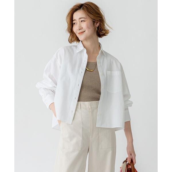 『セール実施中』ZOZO問い合わせ番号:91138676ショップ:23区，ニジュウサンクブランド:23区，ニジュウサンク商品名:【洗える】CANCLINI クロップド テントライン シャツカテゴリ:トップス>シャツ/ブラウスブランド品...